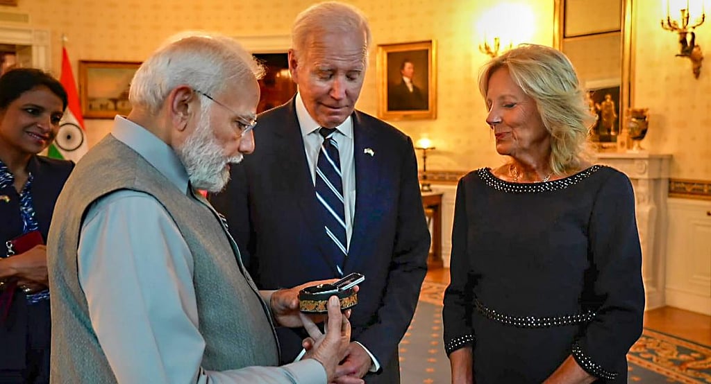 PM Modi gifted diamonds worth USD 20,000 to Jill Biden; most expensive ...
