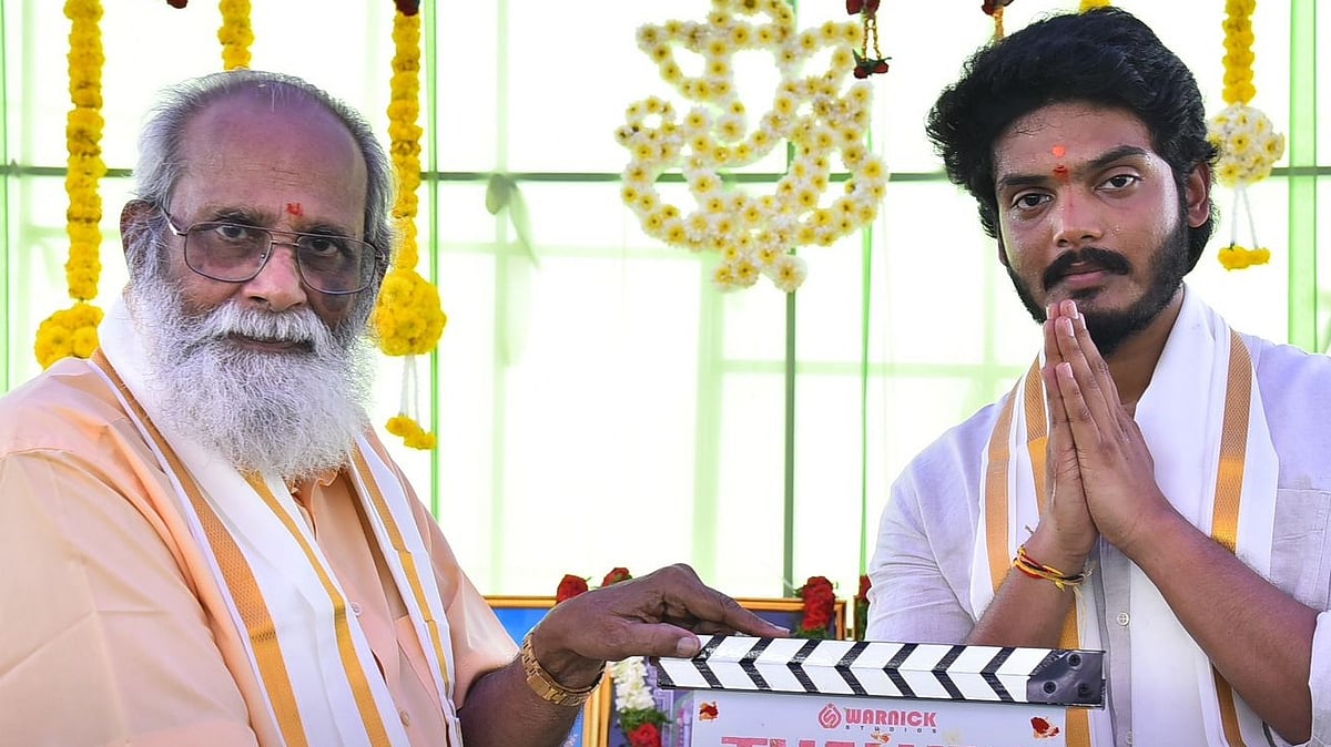 Akash Puri launches his next action saga, Thalvar, written by ...