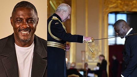 Idris Elba knighted by King Charles at Windsor Castle