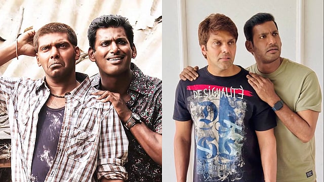 Vishal, Arya recreate scenes from Avan Ivan celebrating 15 years of ...