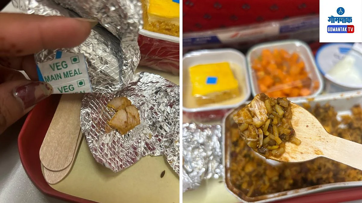 मागवले शाकाहारी जेवण, आले चिकनचे तुकडे; महिलेने शेअर केले Air India ...