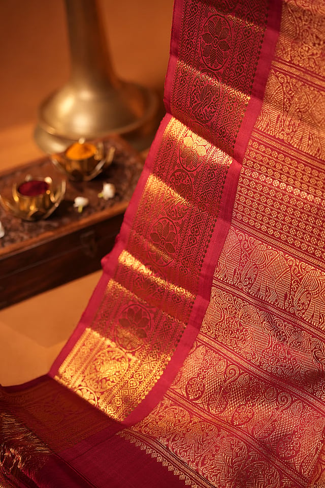 Meenakshi-inspired Kancheepuram sari weaves Madurai’s heritage