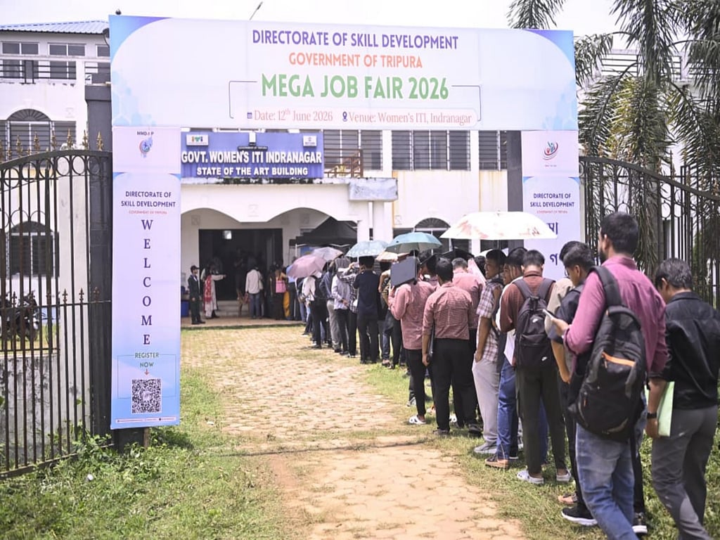 Tripura mega job fair draws 1,500 youth, 300 candidates shortlisted