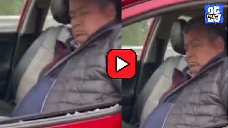 Viral Video : हा तर कुंभकर्णाचा अवतार ! अपघातात गाडीचा चक्काचूर तरीही ...