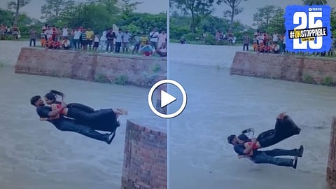Couple Jumps into River for Viral Reel Without Life Jacket | Social ...