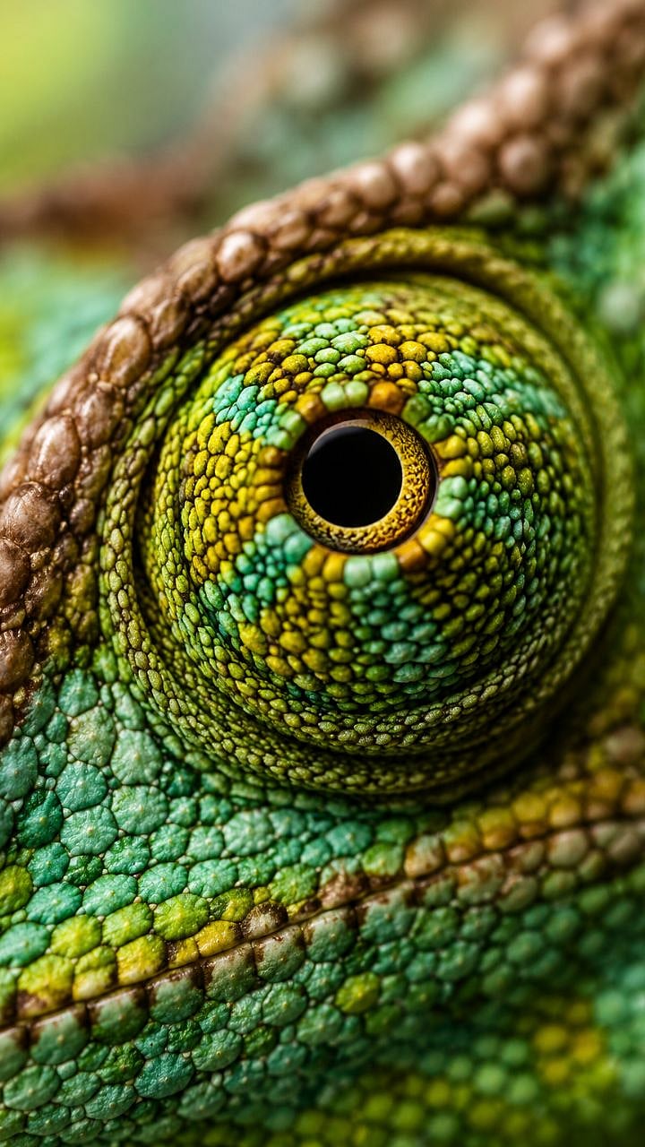 एकाच वेळी दोन वेगवेगळ्या दिशांना पाहू शकतो 'हा' प्राणी|chameleons ...