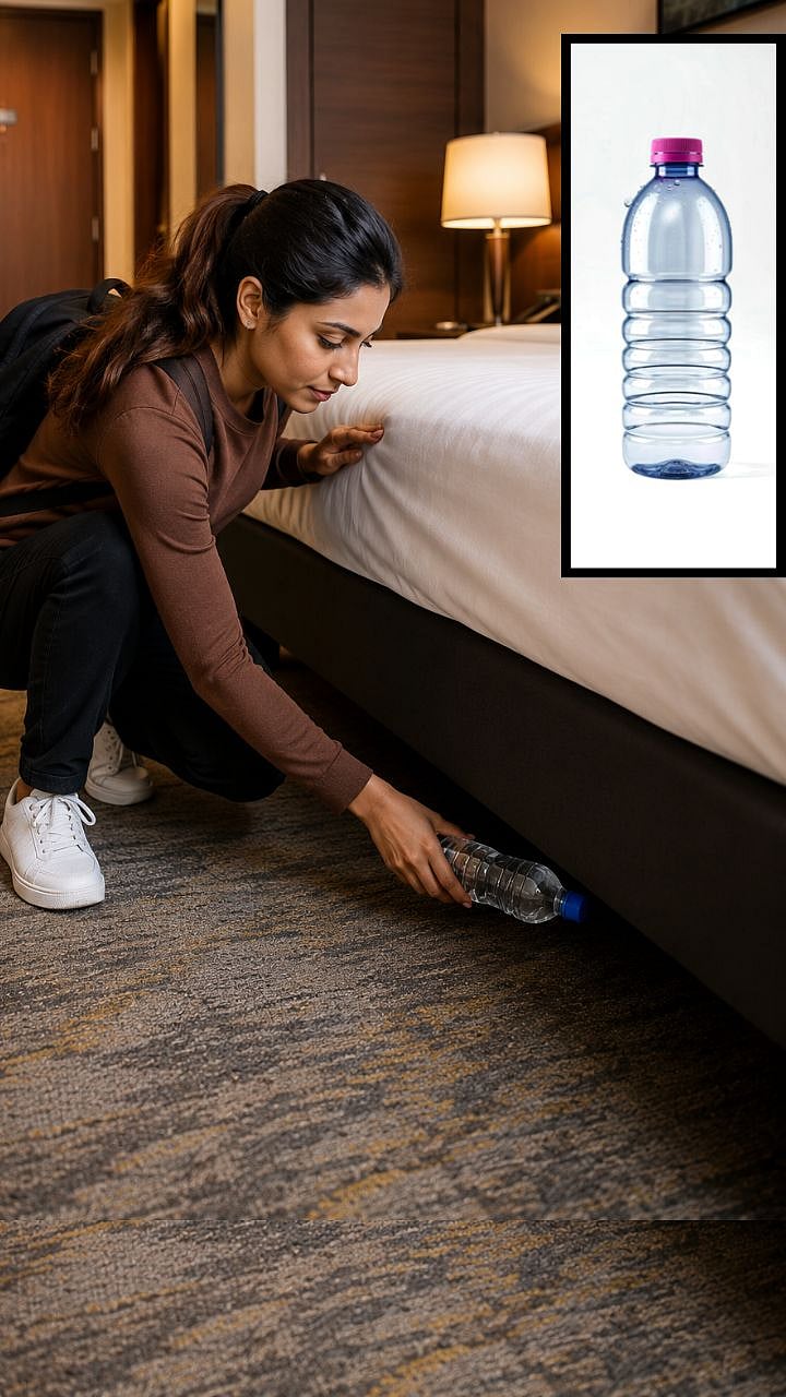 हॉटेलमध्ये चेक-इन करताच पाण्याची बाटली पलंगाखाली का ढकलतात?|Hotel room ...