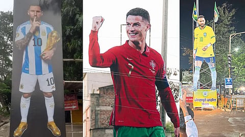 Kolhapur Football Fans Celebrate FIFA World Cup with Giant Neymar ...