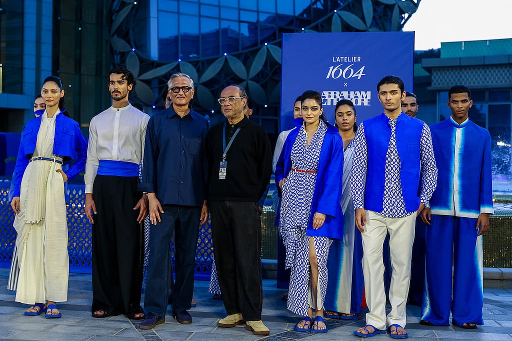 Abraham & Thakore rethink sari codes at Lakmé Fashion Week