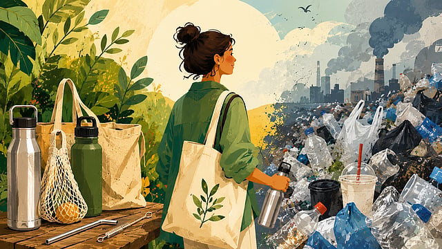Are reusable water bottles and tote bags really eco-friendly?