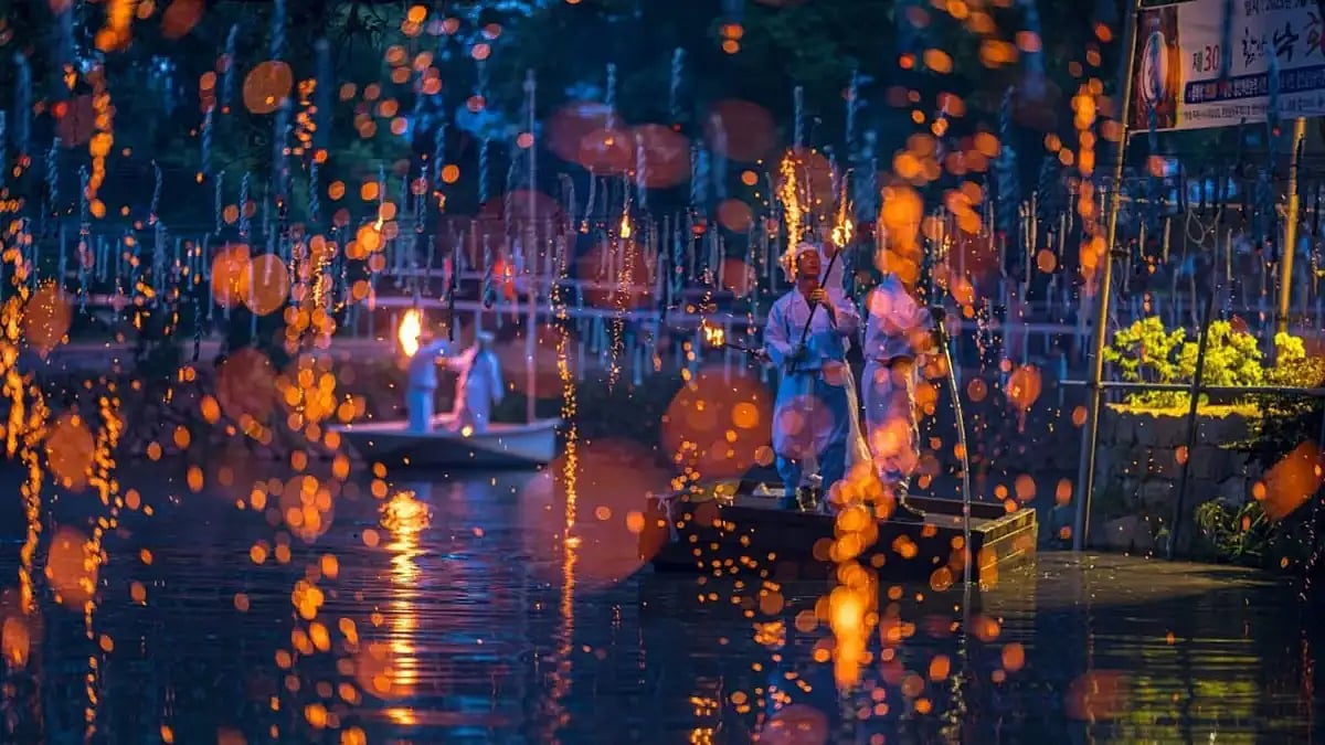 Nakhwa Nori Festival in South Korea: Floating Fire Sparks Tradition