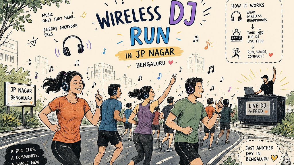 JP Nagar's wireless DJ run lights up Bengaluru morning scenes