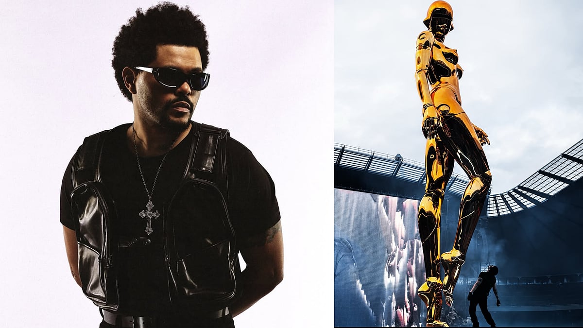 A 40-foot gold robot to tower over The Weeknd's stadium tour