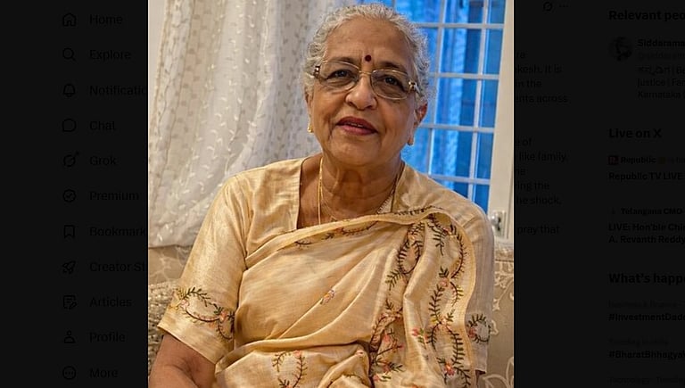 ಪಿ.ಲಂಕೇಶ್ ಪತ್ನಿ, ಲೇಖಕಿ ಇಂದಿರಾ ಲಂಕೇಶ್ ನಿಧನ; ಸಿಎಂ ಡಿಕೆಶಿ, ಮಾಜಿ ಸಿಎಂ ...