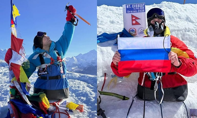 Everest Climb ருஸ்தம் நபியேவின் கை வலிமை: இரண்டு கால்கள் இன்றி எவரெஸ்ட் ...