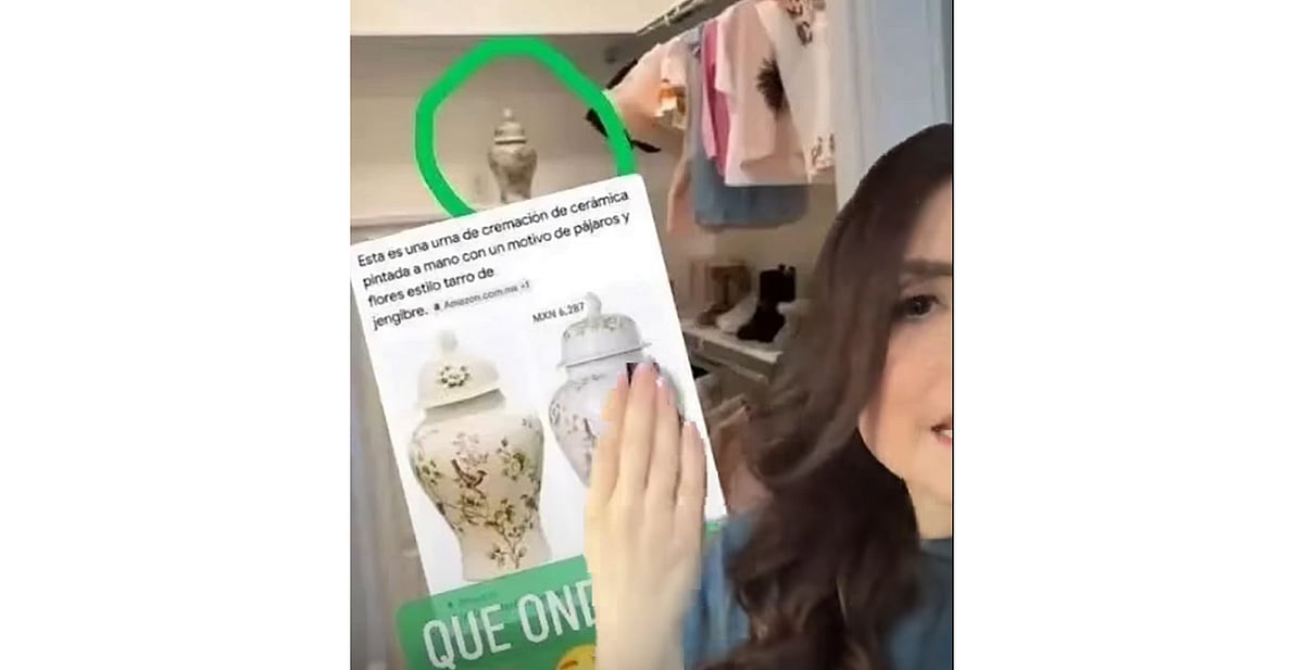 Acusan a Ángela Aguilar de decorar con supuesta urna de cremación ...
