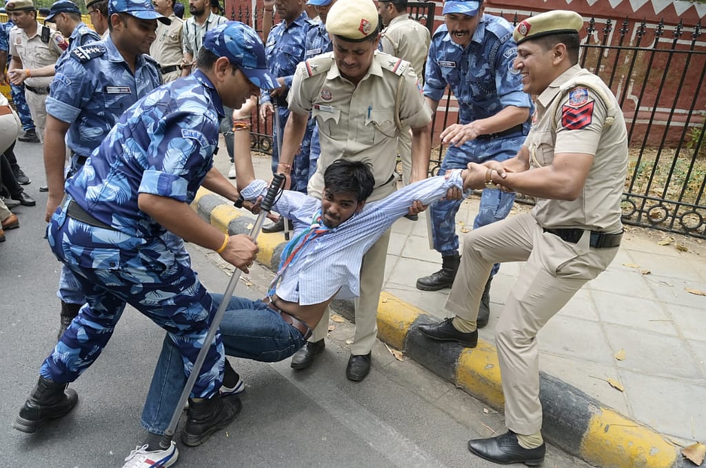 NEET-UG row: Over two dozen students detained during march to Parliament