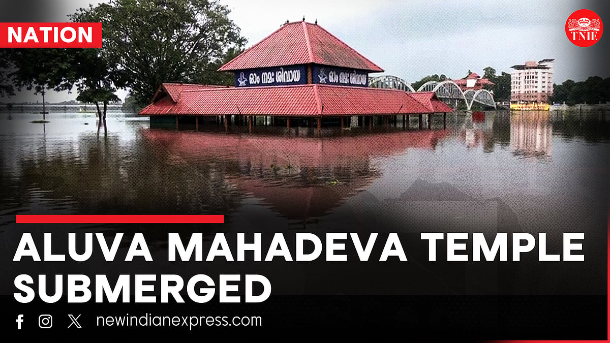 Aluva Mahadeva Temple submerged as heavy rains lash Kerala