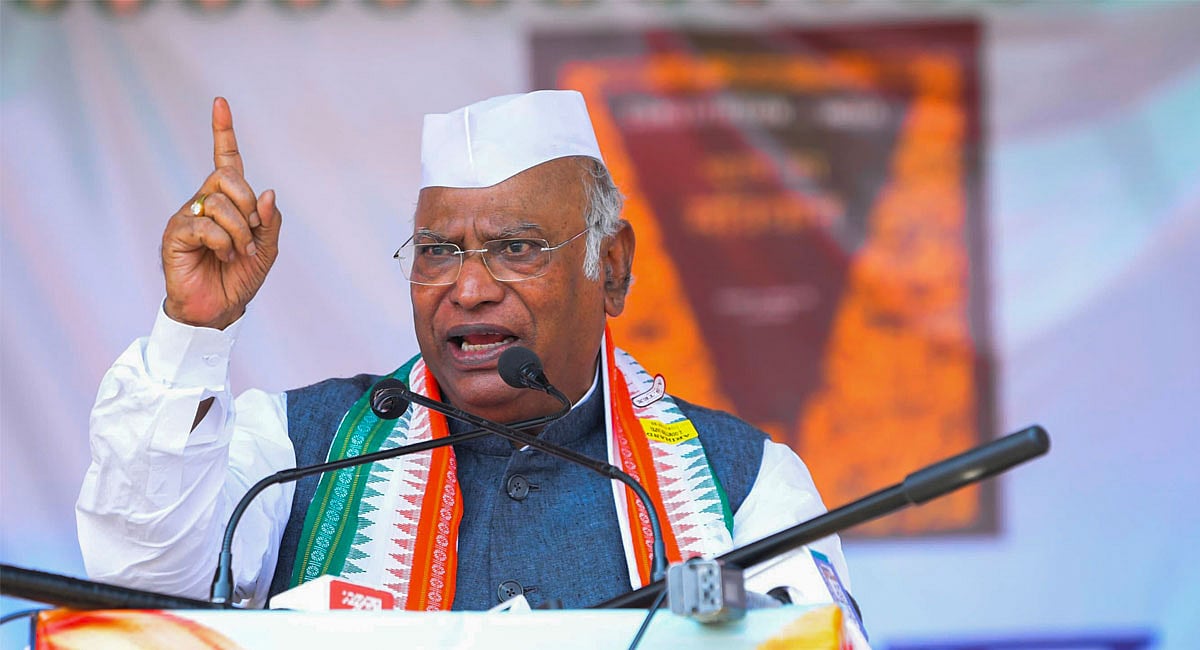 'Modi ji mentioned Congress 59 times, women barely few times': Kharge ...