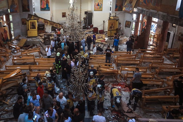 At least 15 dead in suicide attack on Damascus church; Syrian officials ...