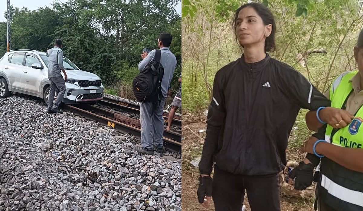 Inebriated woman drives onto railway tracks in Telangana, probe ...