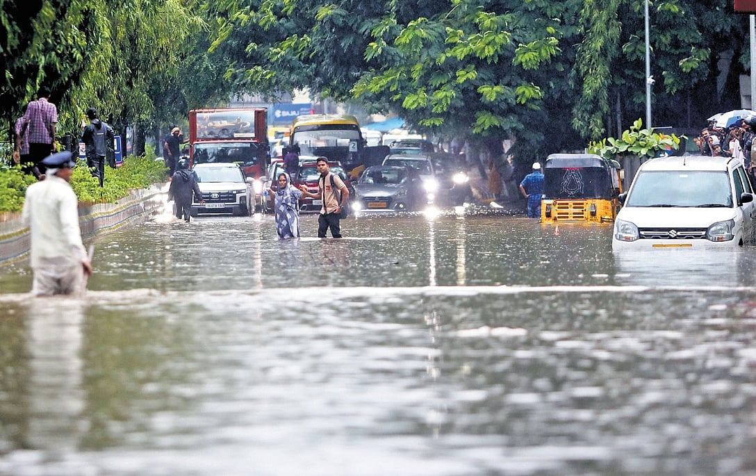 Torrential rain upends plans, grinds Hyderabad to a halt