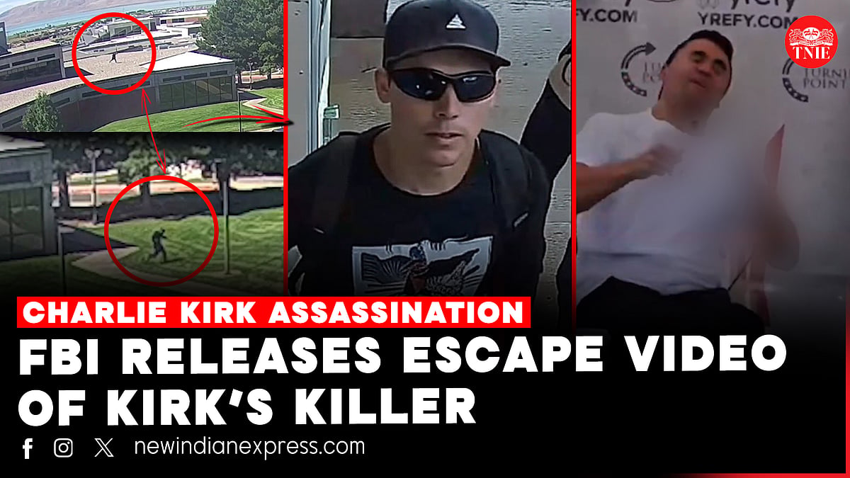 FBI releases video of Charlie Kirk killer jumping off roof before ...