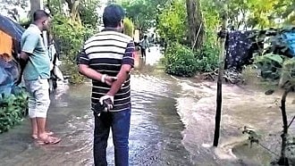 Flashflood in Odisha's Tirtol, Kujang after Hirakud releases water