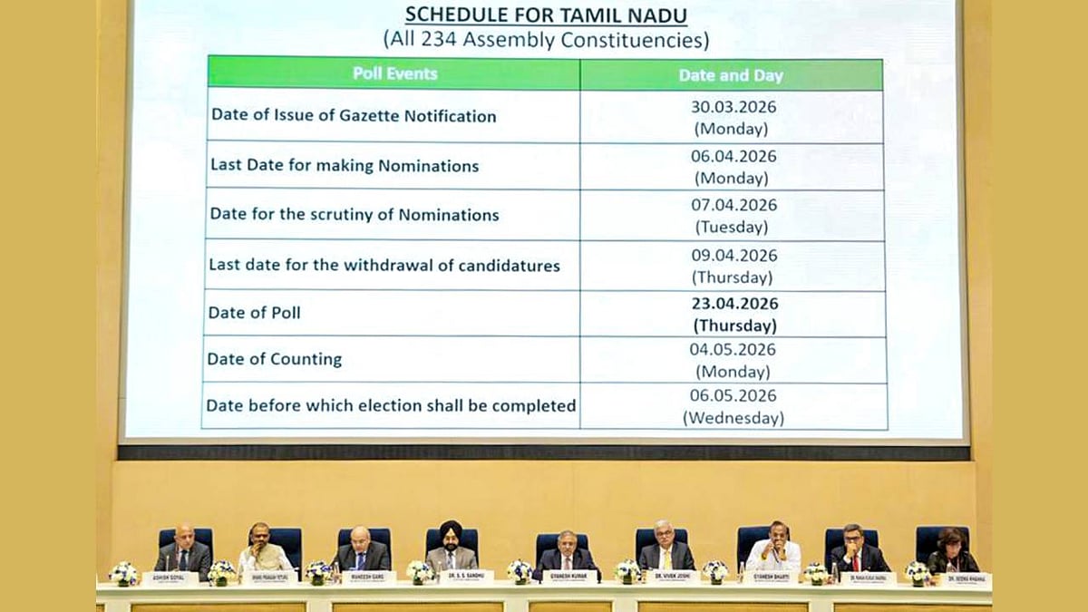 TN Assembly elections 2026: Polling on April 23, results on May 4