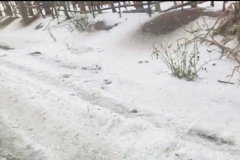 Hailstorm turns Karnataka village into 'Kashmir', leaving crops and ...