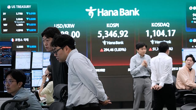 Oil falls and world shares jump on renewed hopes of Iran war ending