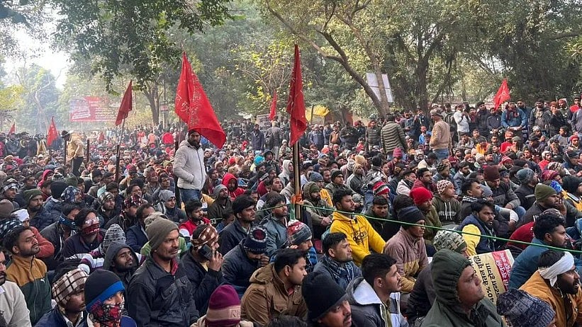 Manesar contractual workers strike work for better pay, work condition