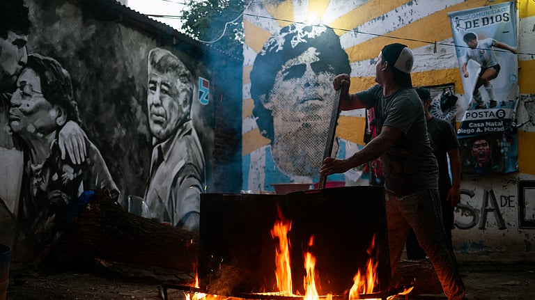 Maradona's birthplace repurposed as soup kitchen for Argentina's hungry
