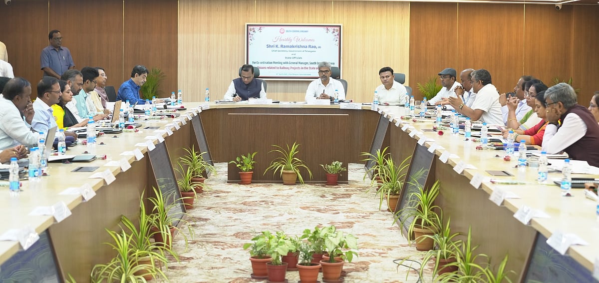 SCR, Telangana officials review high-speed rail plans linking Hyderabad ...