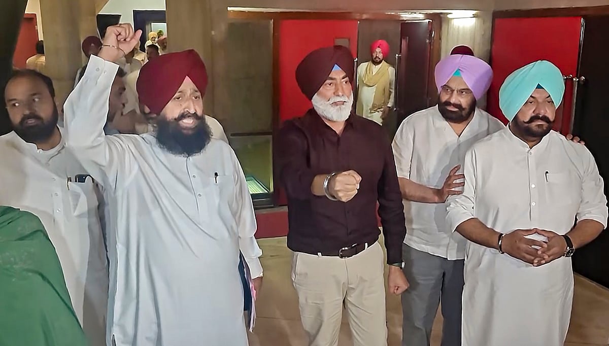 Opposition demands alcohol test on ‘drunk’ Punjab CM Mann in Assembly