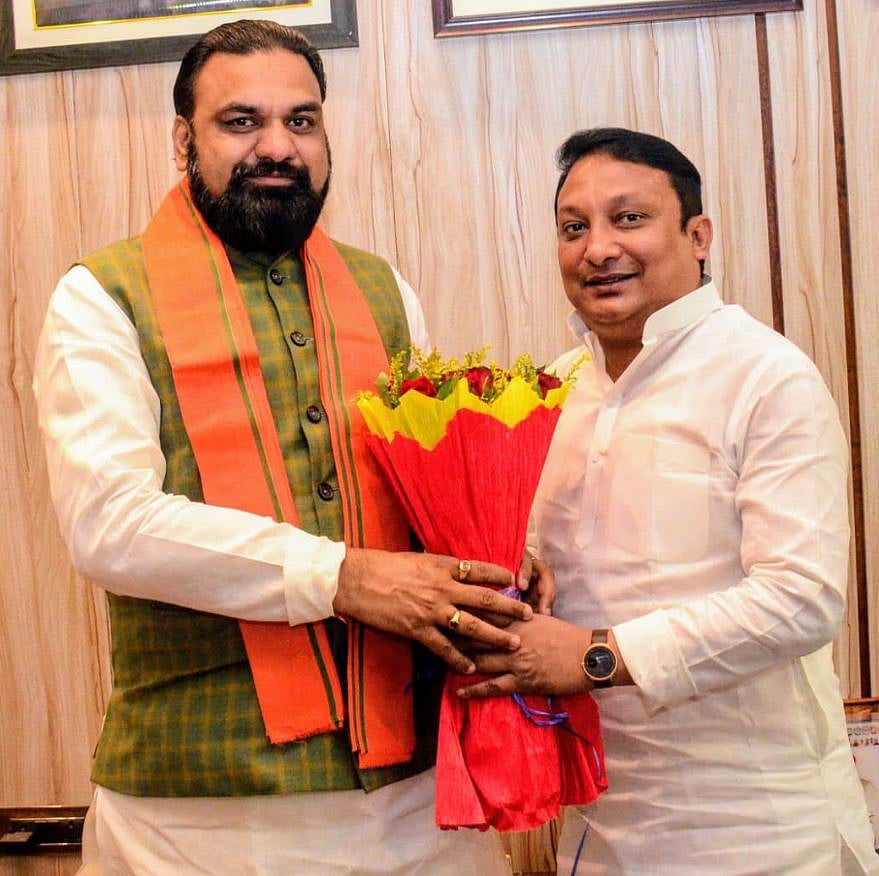 RJD MLA Faishal Rahman meets Bihar CM Samrat Choudhary amid Rajya Sabha ...