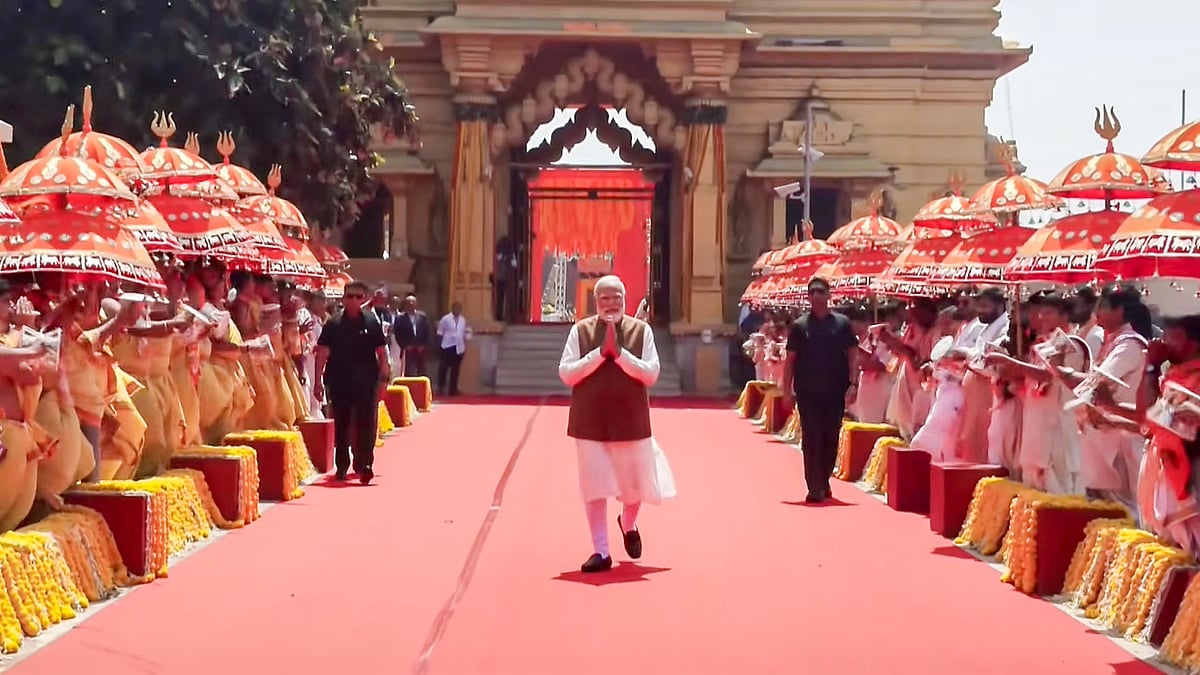 PM Modi blends spirituality and nationalism at Somnath Amrit Parv