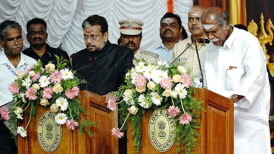 N Rangaswamy sworn in as Chief Minister of Puducherry