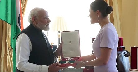 PM Modi receives Sweden's prestigious award Royal Order of Polar Star