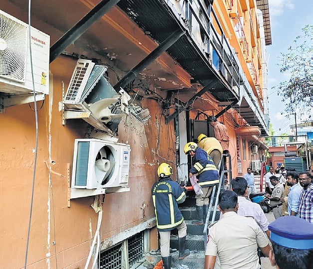 AC unit blast