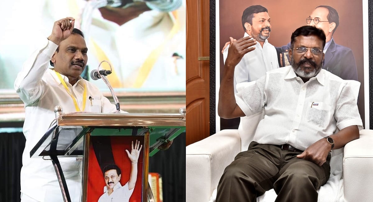 DMK’s 'bent coconut tree' jibe at VCK sparks row after TVK Cabinet ...