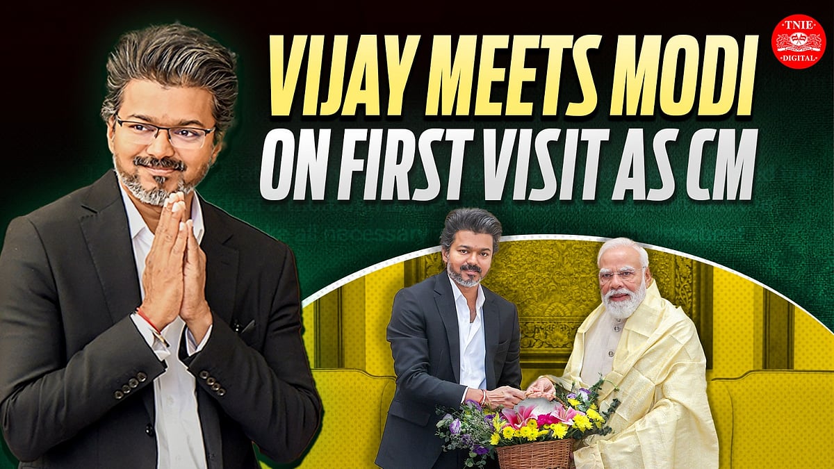 TN CM Vijay meets PM Modi on maiden visit, discusses Mekedatu dam issue ...