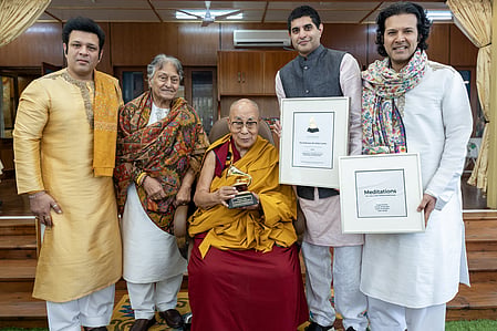 Dalai Lama receives Grammy Award for audiobook 'Meditations' at McLeodganj