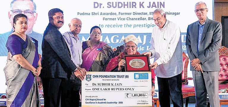 Sudhir K Jain receives CMN Foundation Excellence Award 2026