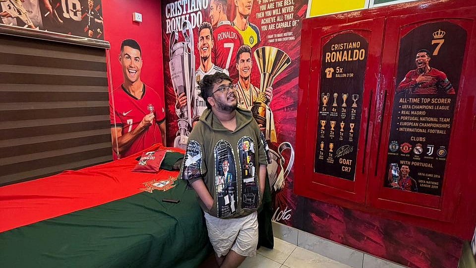 Alappuzha youth turns his room into a 'Ronaldo' paradise