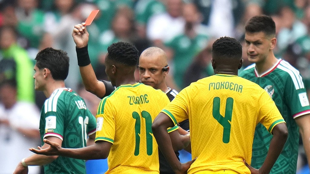 Three red cards mar opening World Cup match between Mexico and South Africa