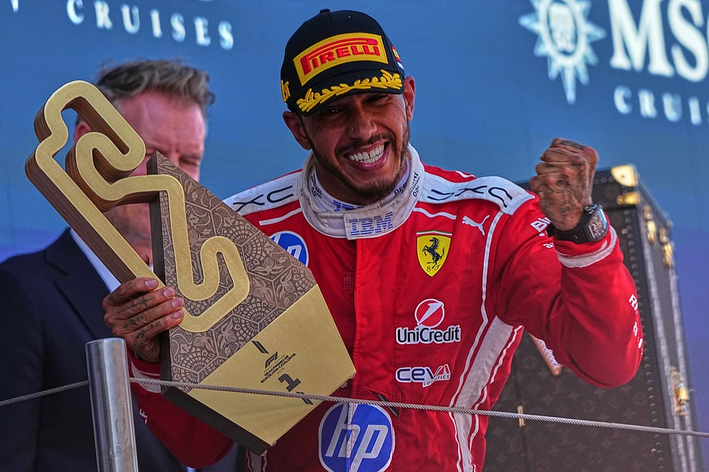 Hamilton claims his first Ferrari win at Barcelona Grand Prix