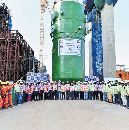 Reactor pressure vessel installed at Kudankulam nuclear plant