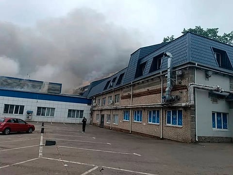 Ukraine sets Moscow refinery ablaze in biggest attack in years