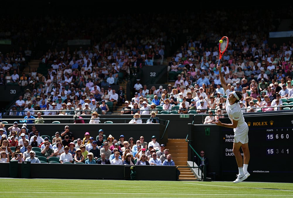 Taylor Fritz Vs Dusan Lajovic, Wimbledon 2026: American Flies Through ...